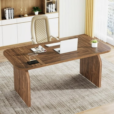 FLEXISPOT 48"x30" Black and Maple Home Office Height Adjustable ...