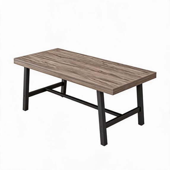 63-Inch Rectangular Dining Table for 4-6 People, Heavy Duty Kitchen ...