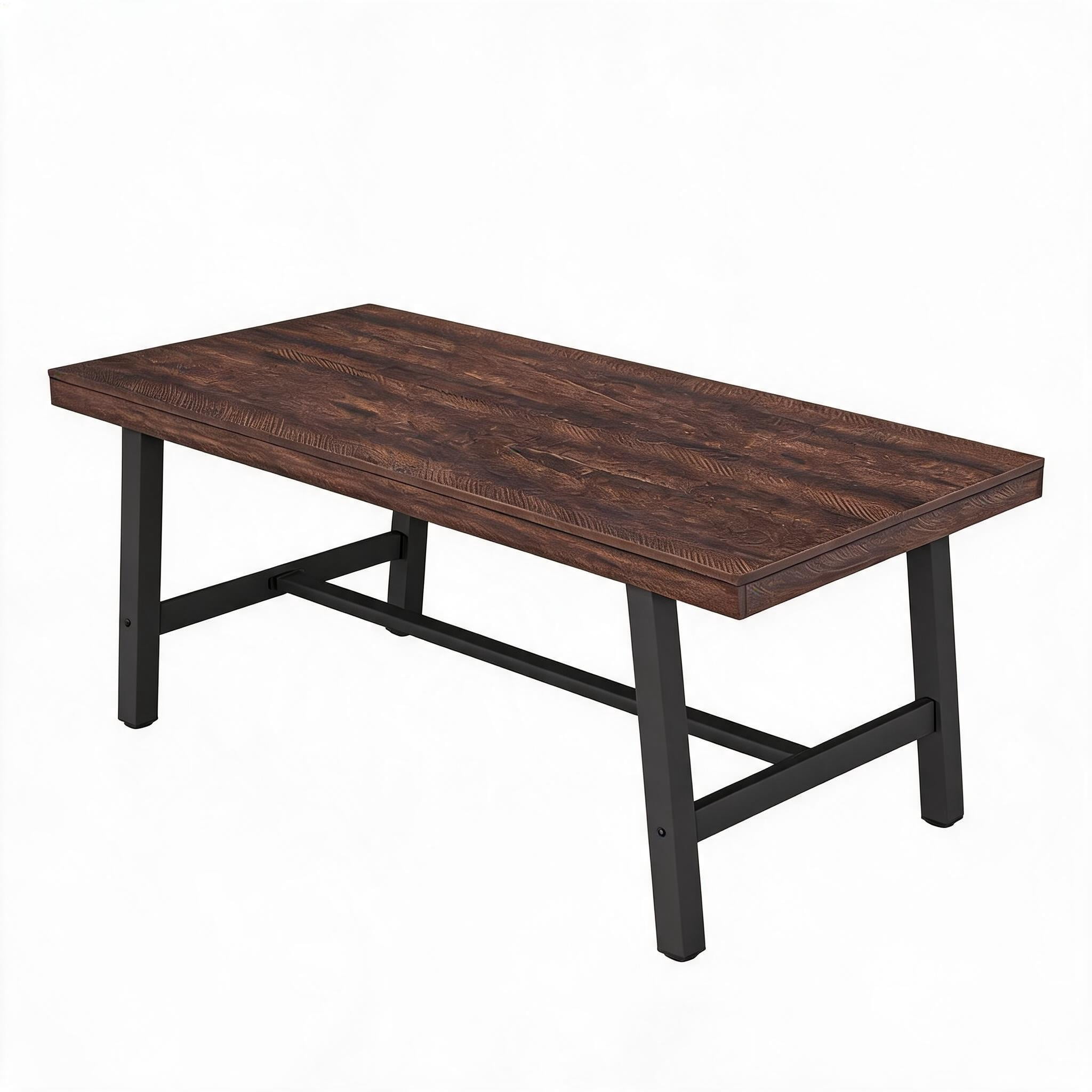 63-Inch Rectangular Dining Table for 4-6 People, Heavy Duty Kitchen ...