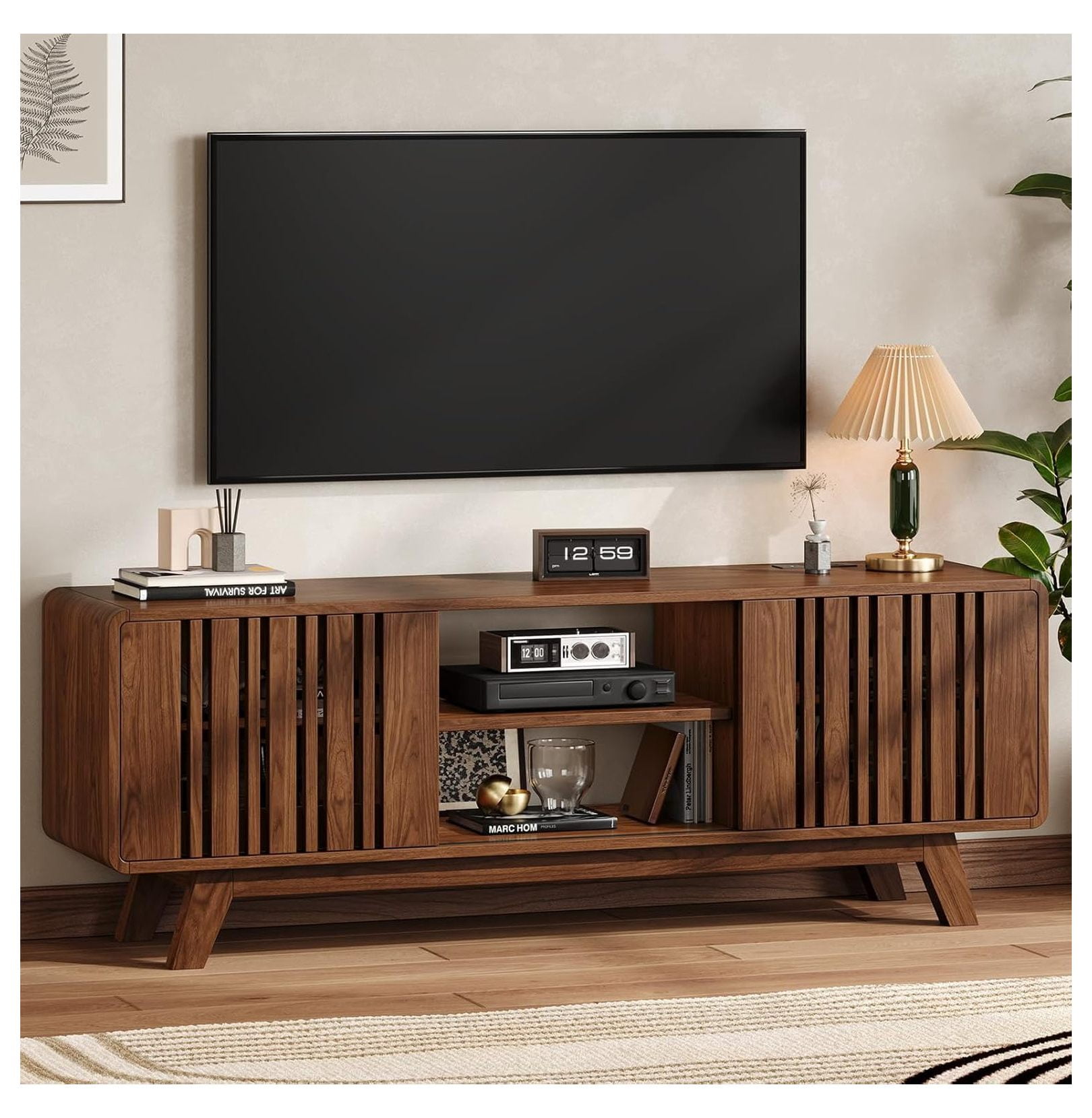 63-Inch TV Stand for TVs up to 75 Inch, -Century Modern Television ...