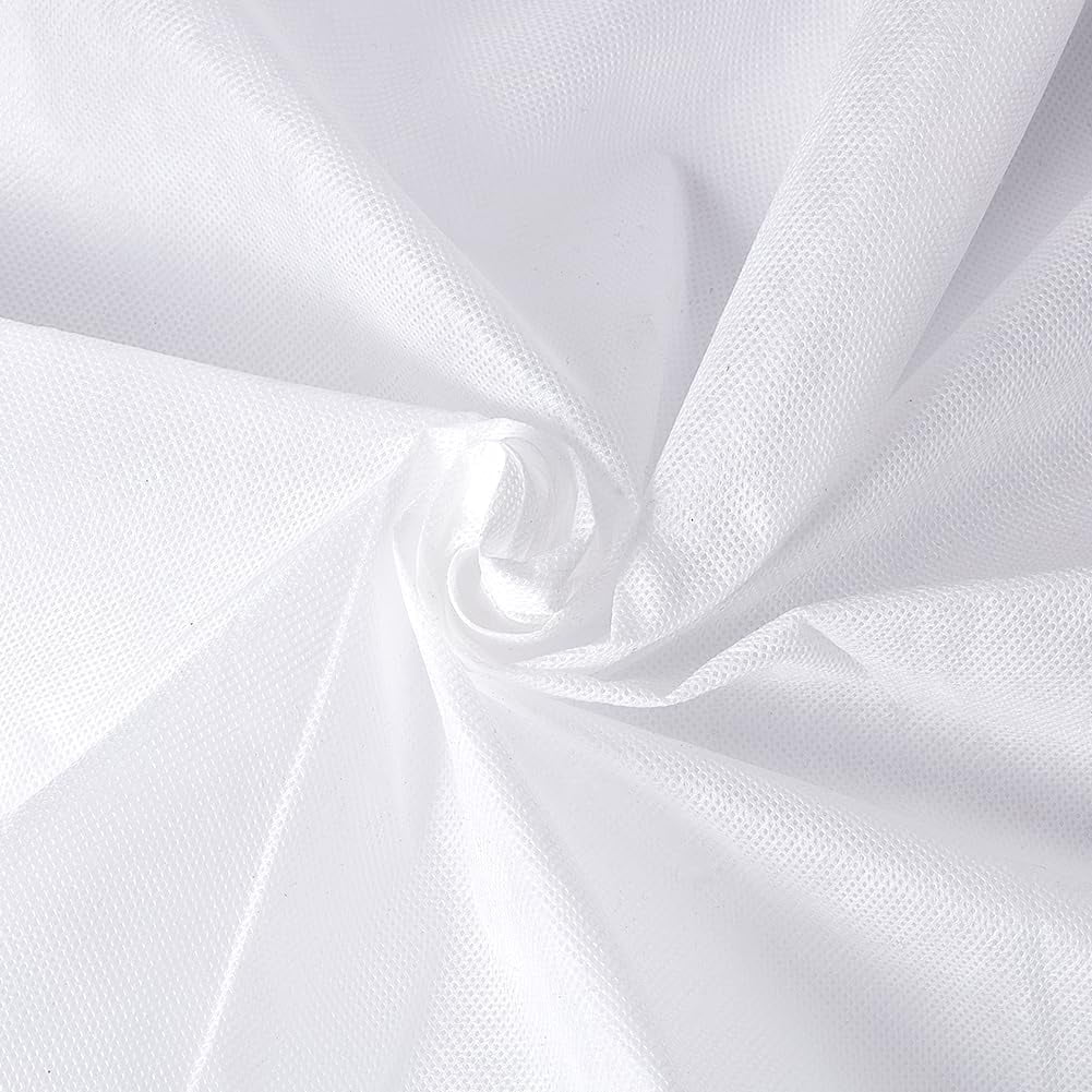 63 Inch x 4.4 Yards White Non-Woven Interfacing Lining Fabric Non-Woven ...