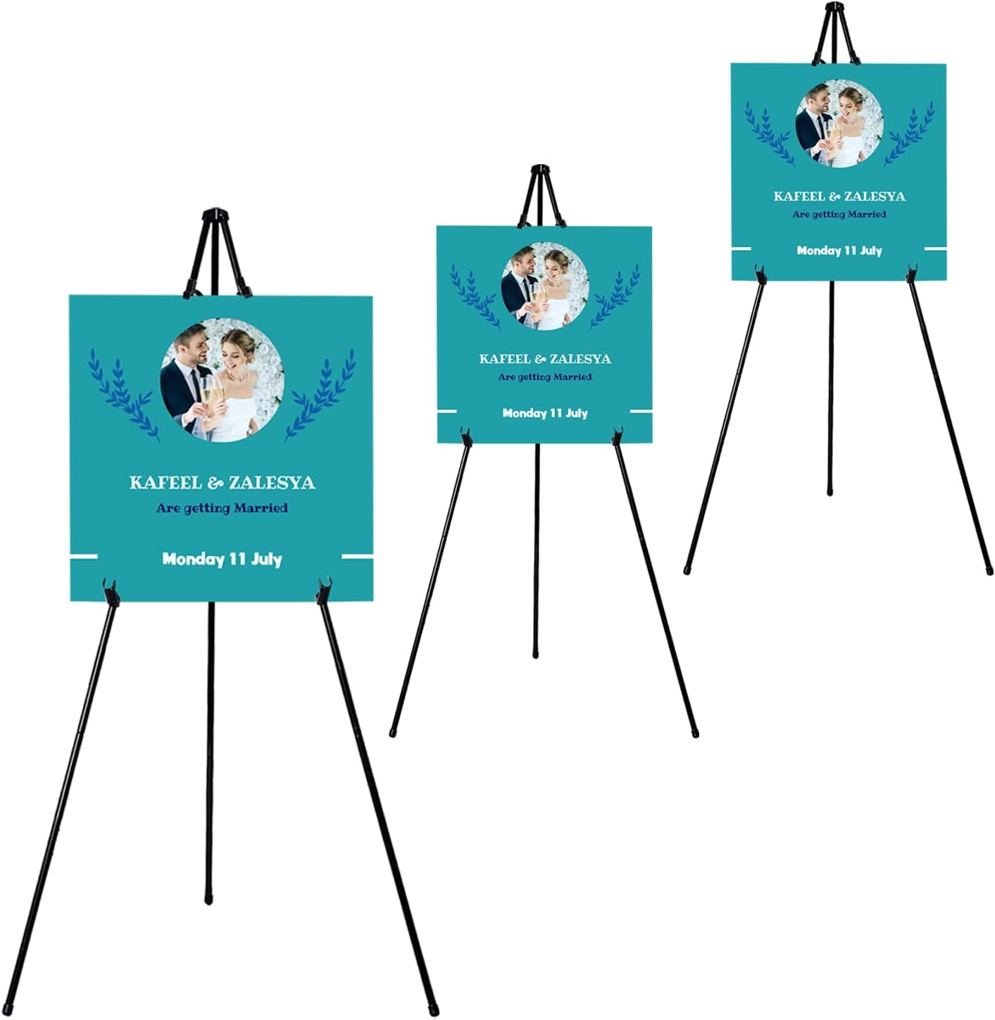 63" Instant Easels Stand for Wedding Sign & Posters,Adjustable Metal ...