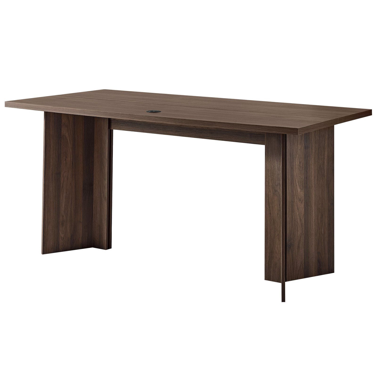 63" Large Executive Desk with Cable Management, Heavy Duty 250 LB ...
