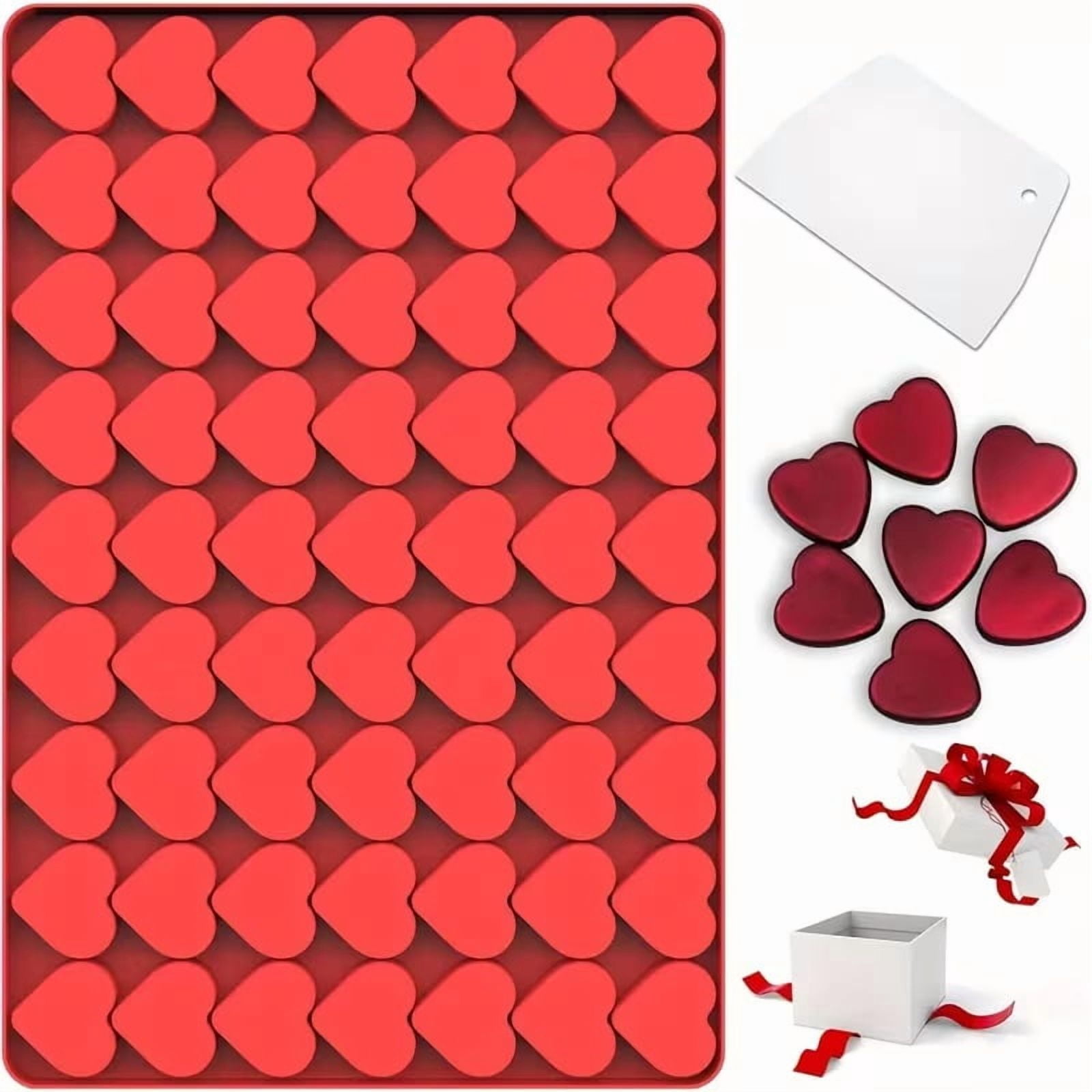 63 Large Heart-Shaped Silicone Molds for Baking Chocolate and Candy ...