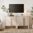 63" Mid-Century Modern TV Stand with Storage, Entertainment Center with ...