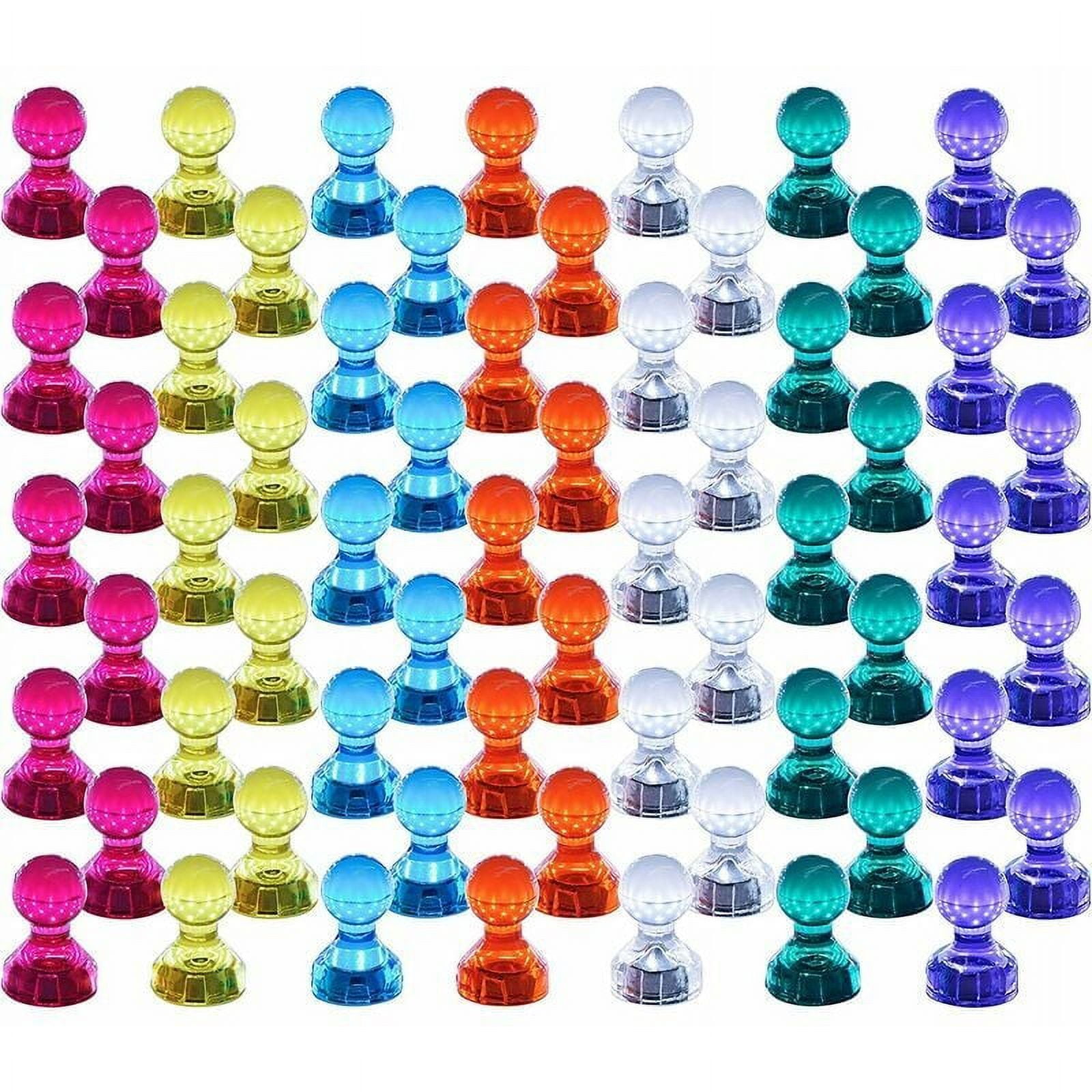63 PCS Colorful Powerful Magnetic Pin Magnets, Office Classroom Magnets ...