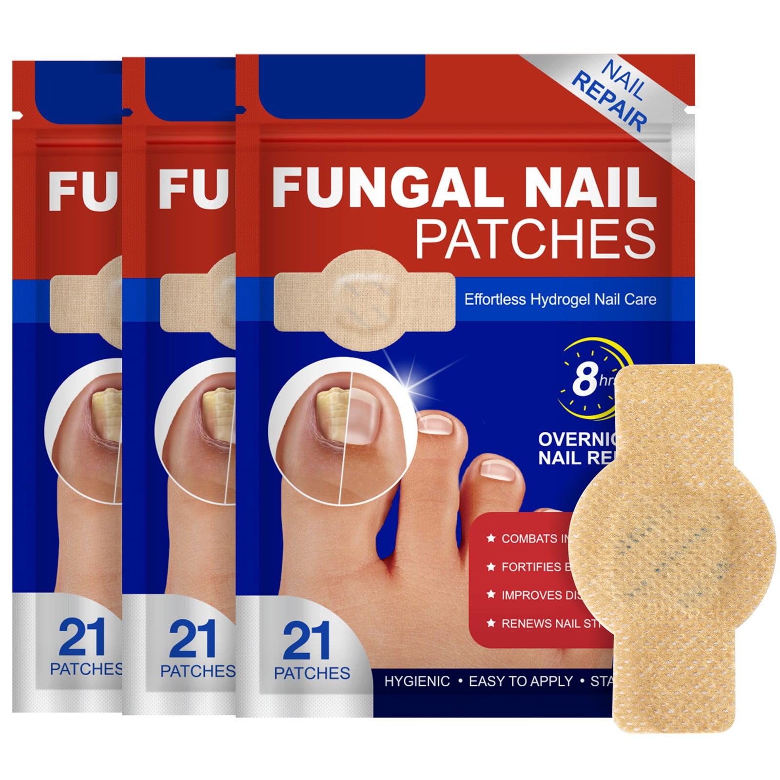 63 Pack Nail Repair Patches for Damaged & Discolored Nails – Invisible ...