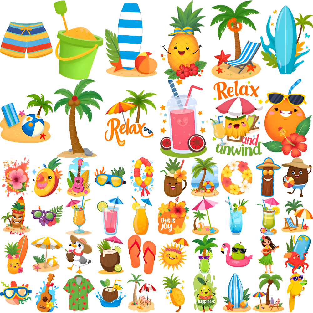 63 Pcs Temporary Tattoos, Waterproof Long Lasting Body Stickers ...
