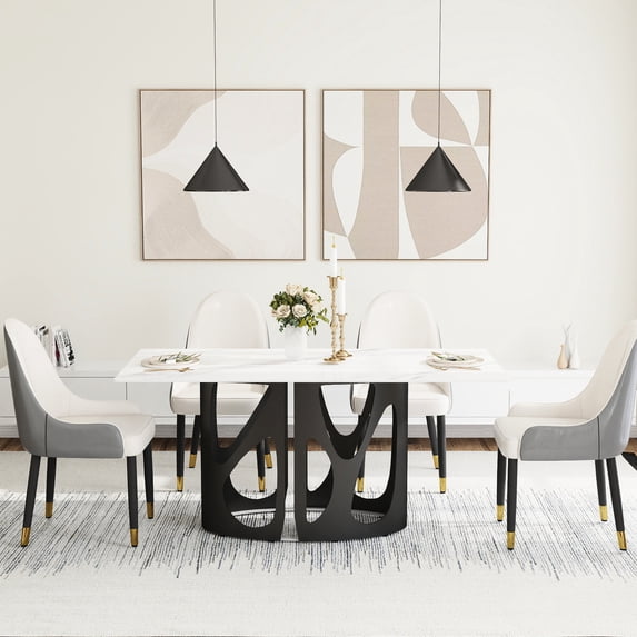 63" Rectangular Dining Table | For Family and Social Gatherings ...