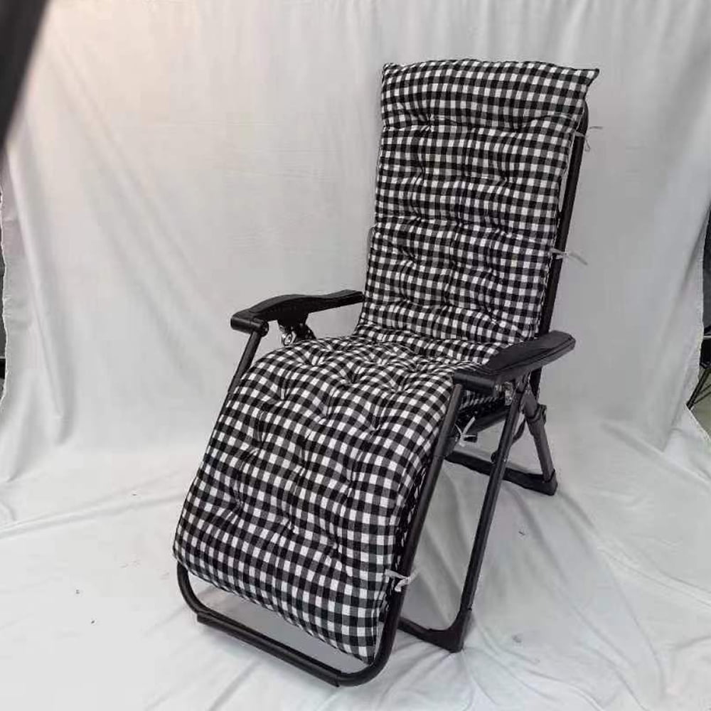 63" Rocking Lounge Chair Deck Chaise Cushion Pad Recliner Bench Mat ...