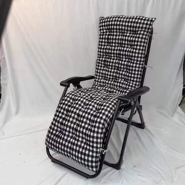 63" Rocking Lounge Chair Deck Chaise Cushion Pad Recliner Bench Mat ...