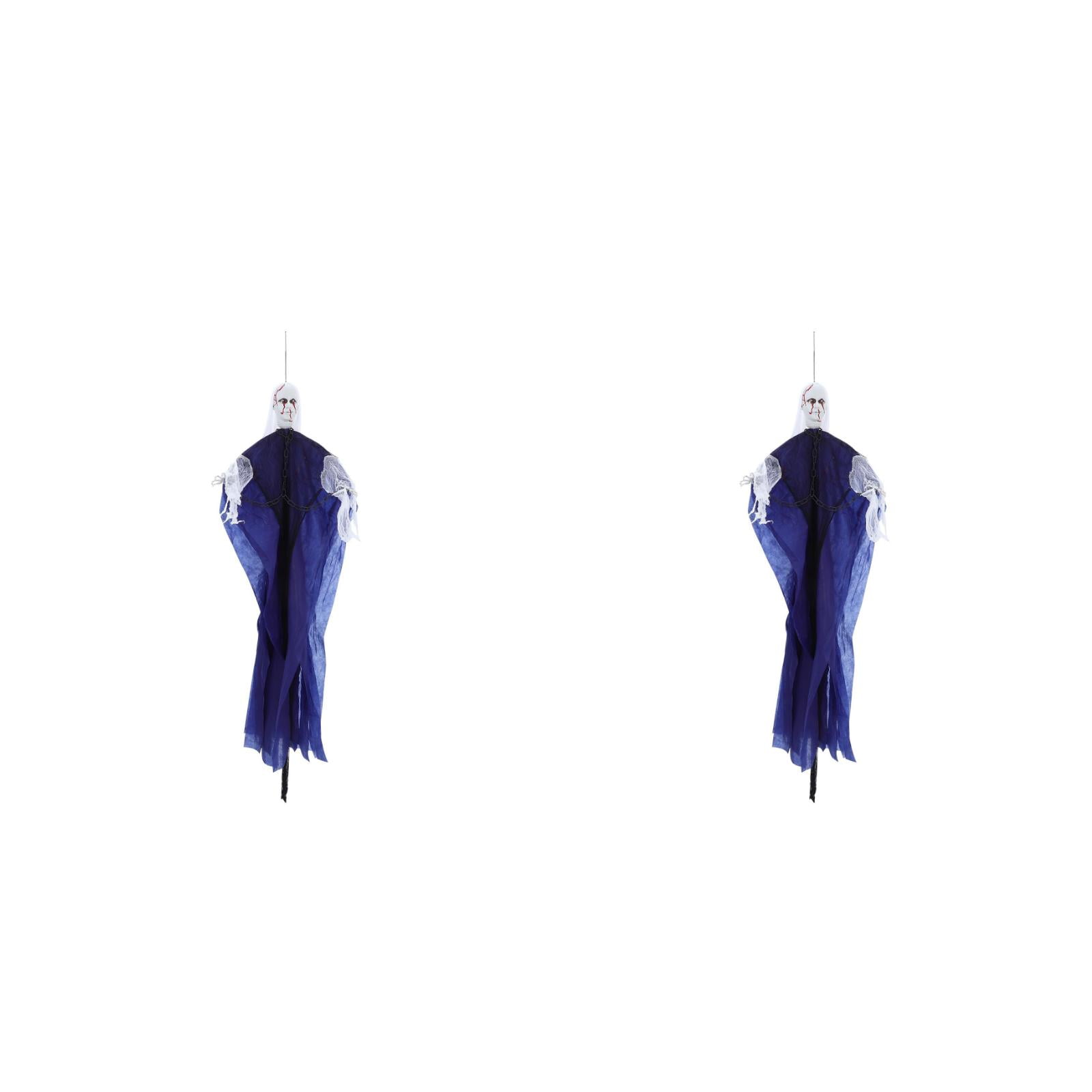 63" Scary Hanging Ghosts, 2pcs Outdoor Hanging Ghost Decorations with ...