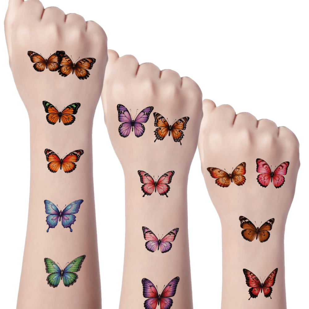 63 Sheets Temporary Tattoos Waterproof Long Lasting Body Stickers ...