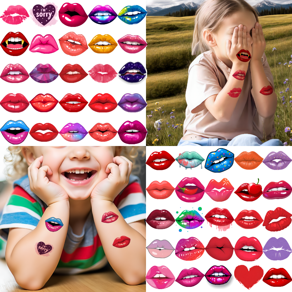 63 Sheets Temporary Tattoos, Waterproof Long Lasting Body Stickers Sexy ...