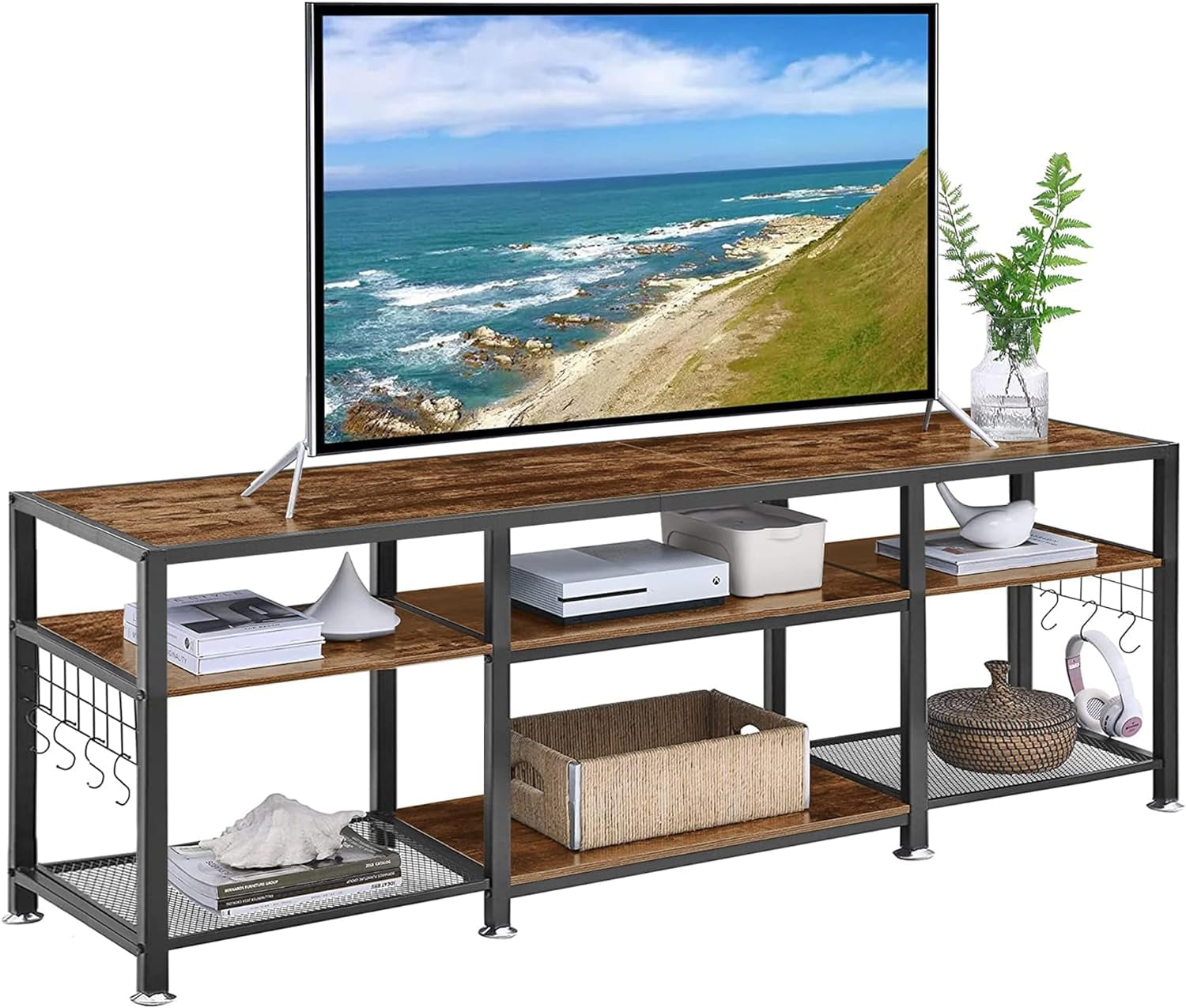 63" TV Stand for 60/65/70 Inch Television, Entertainment Center with ...