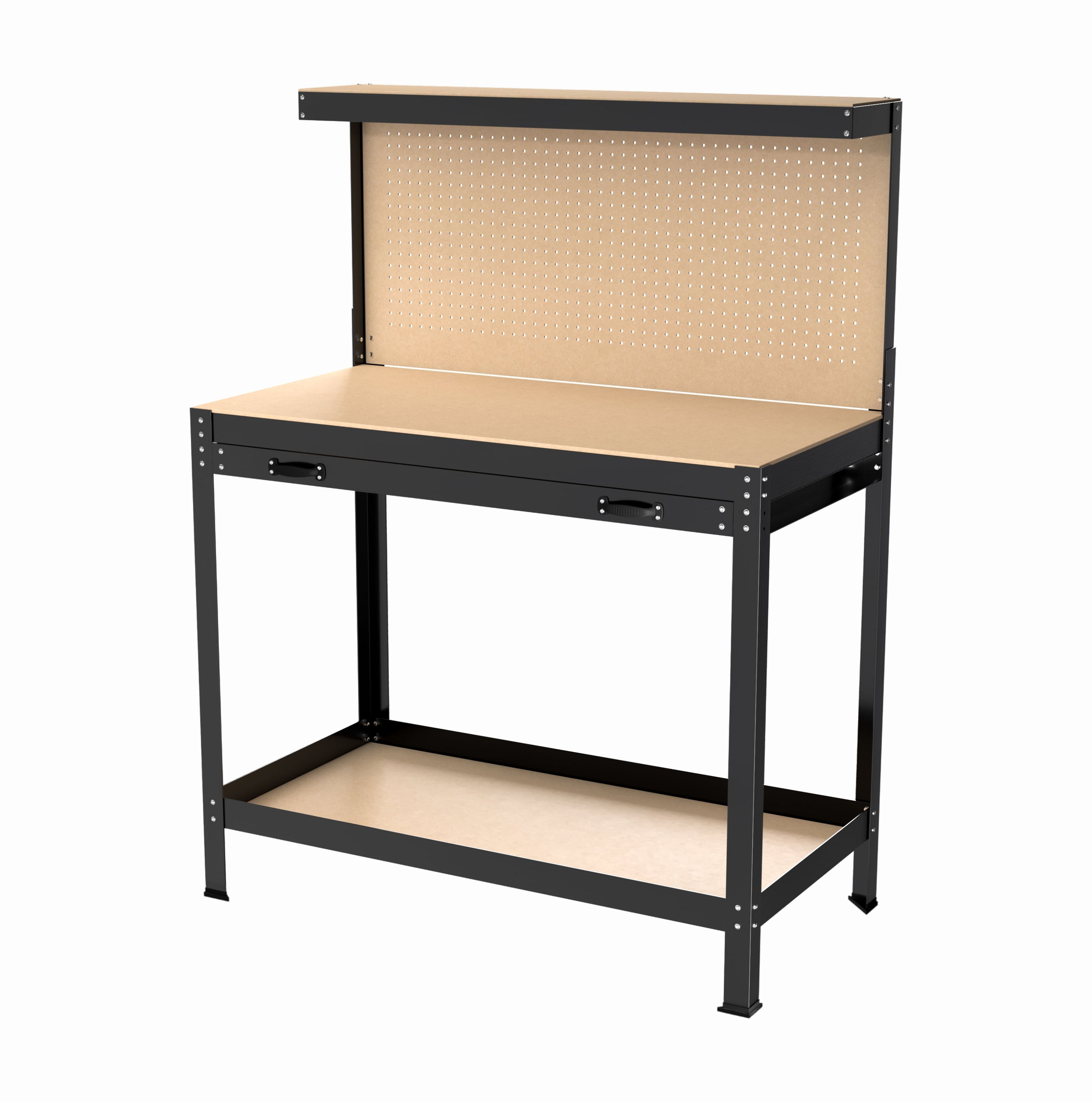 63" Tools Cabinet Working Tables Workbench Tool Storage Workshop Table ...