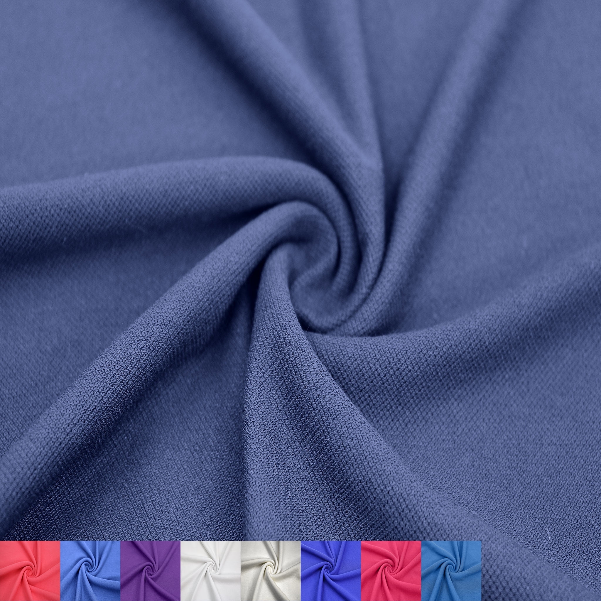 63" Wide Pique Viscose Spandex Fabric by the Yard- 220GSM, Medium ...