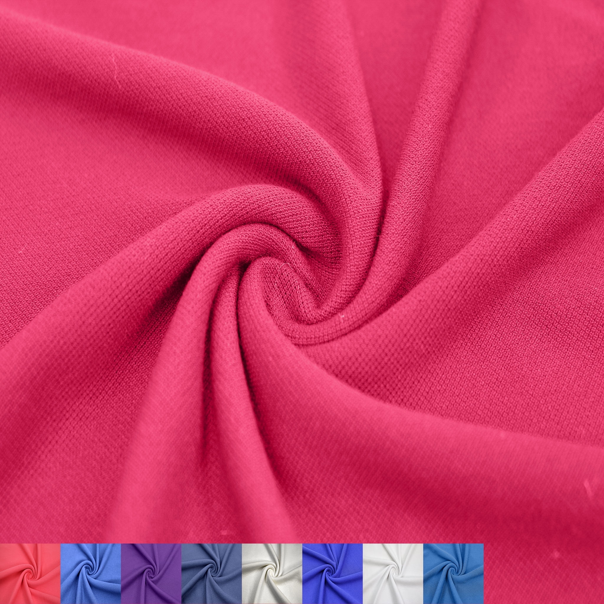 63" Wide Pique Viscose Spandex Fabric by the Yard- 220GSM, Medium ...