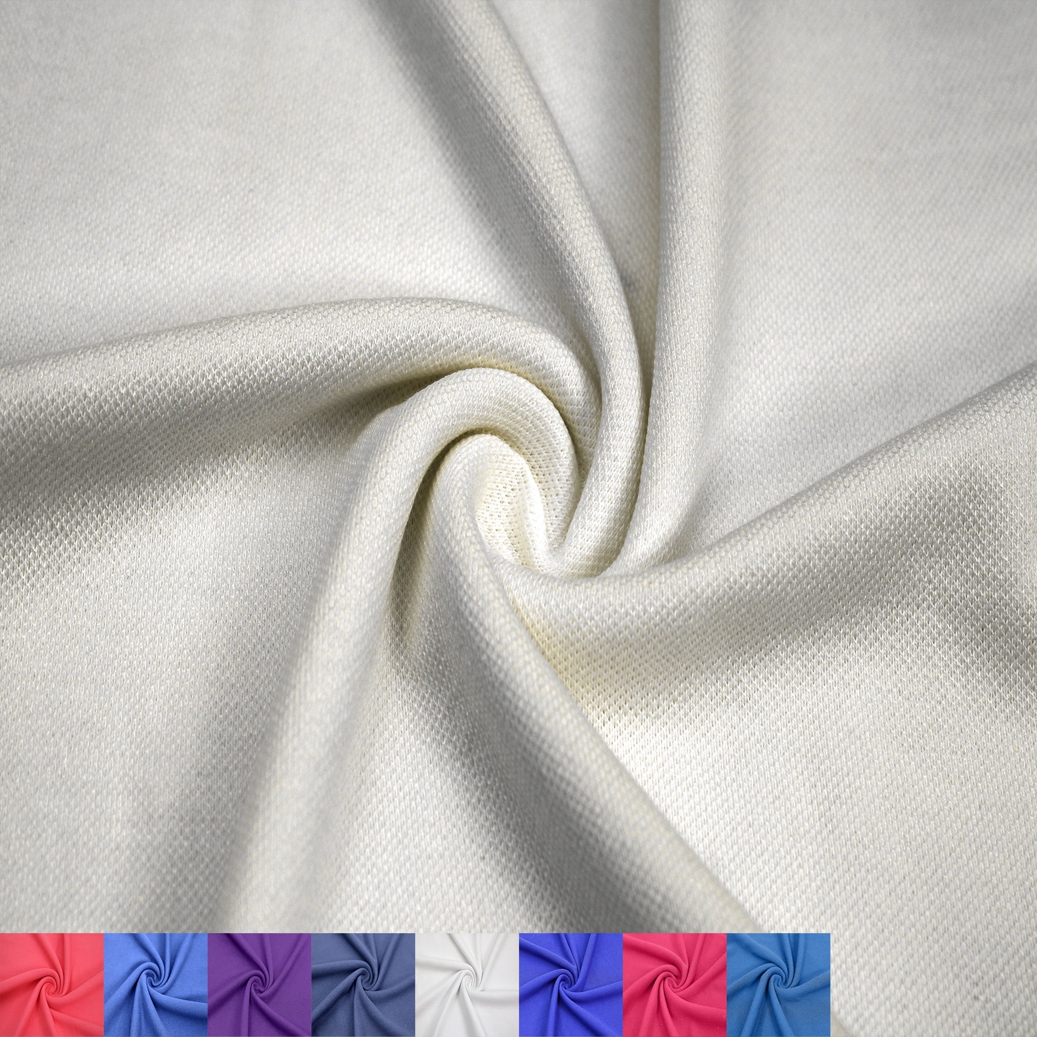 63" Wide Pique Viscose Spandex Fabric by the Yard- 220GSM, Medium ...