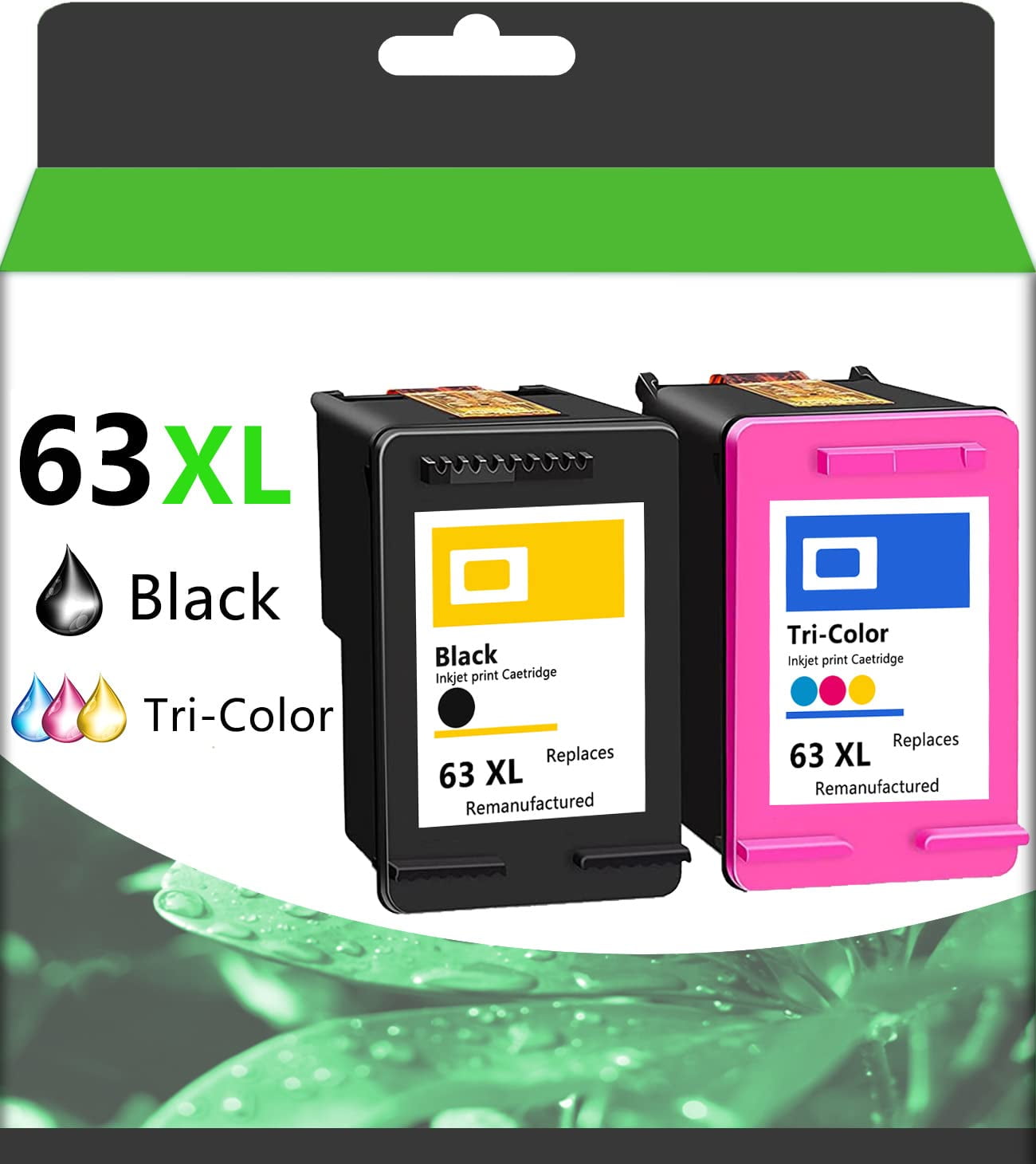 63 XL Ink Cartridges Black Color Combo Pack, Compatible Ink Cartridges ...