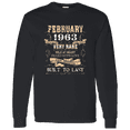 63 Years Old 63Rd Birthday Vintage February 1963 Long Sleeve Shirt ...