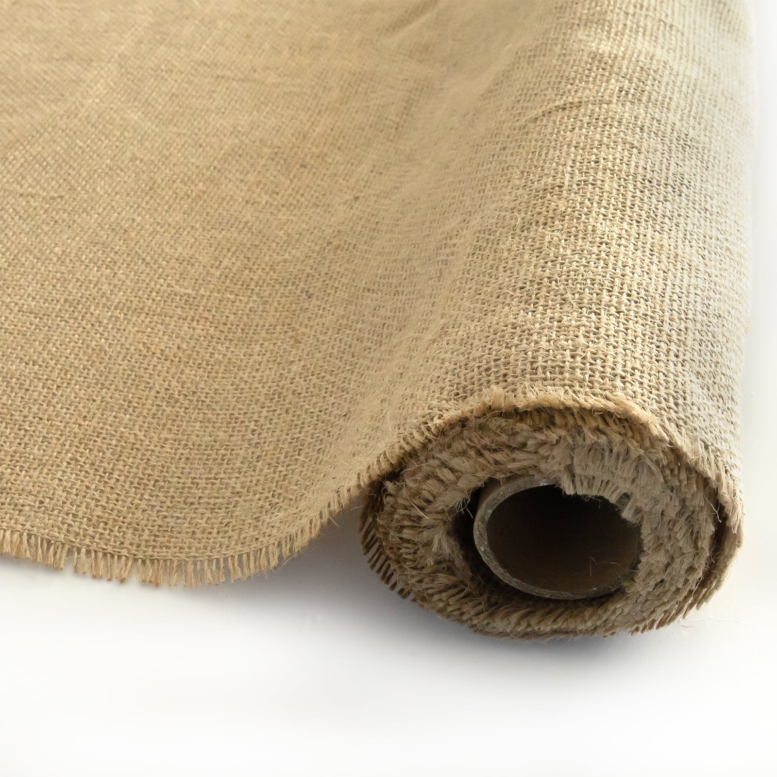 63 in. x 25 ft. Gardening Burlap Roll - Natural Burlap Fabric for Weed ...