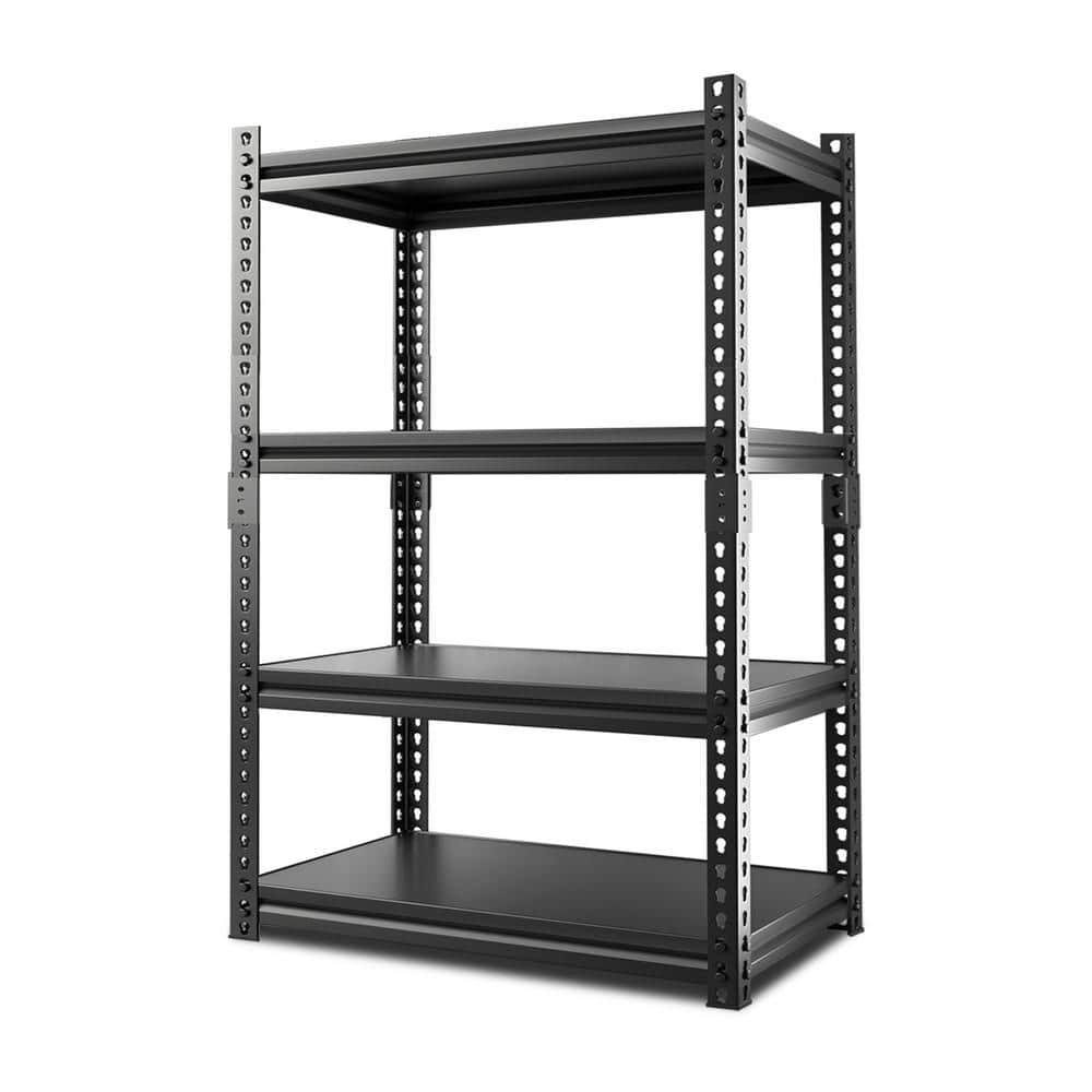 63 in. x 32 in. Storage Shelves Rectangular Steel Other Black Fire Pit ...