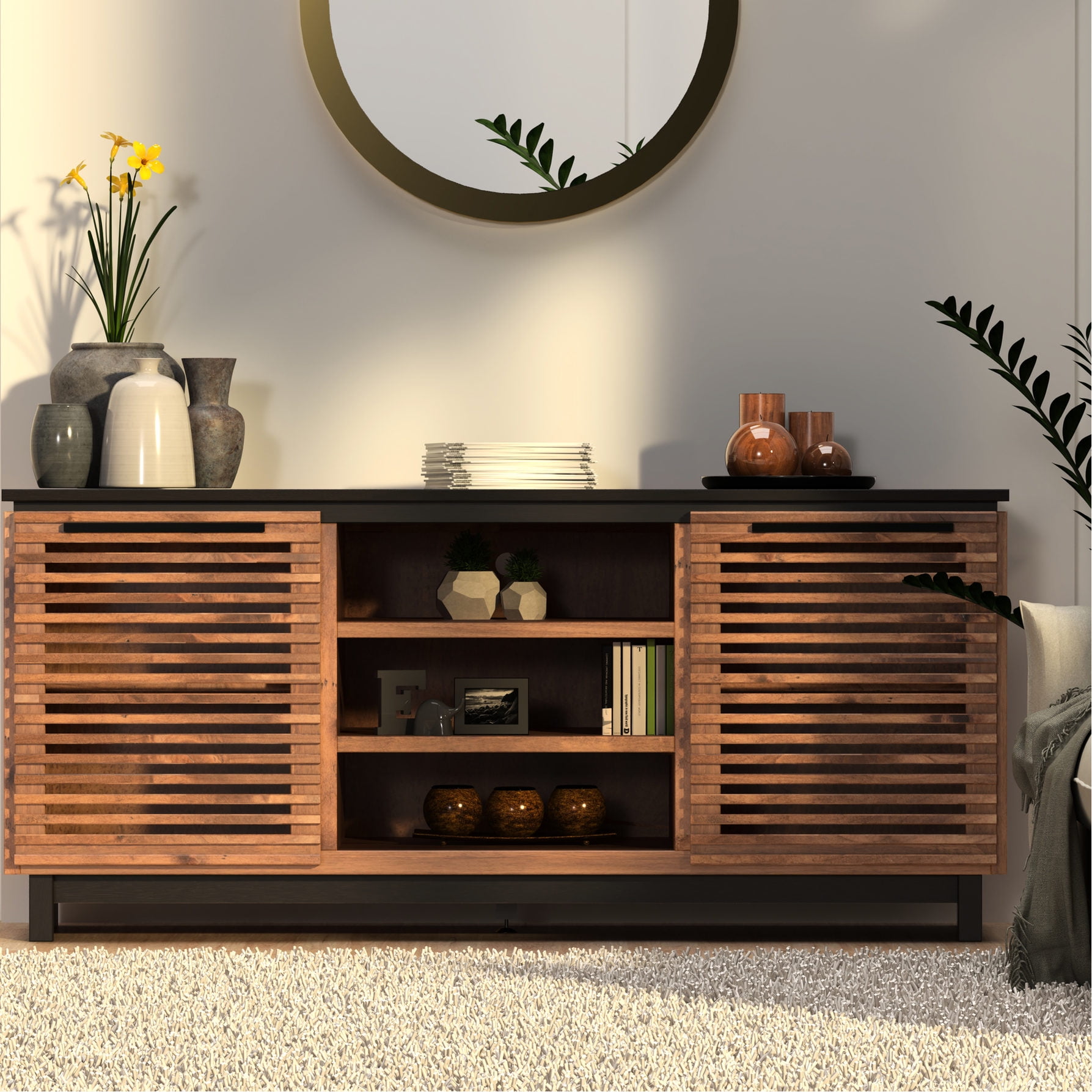 63-inch Console - For 70-inch TVs - Home Entertainment Space - Ready to ...