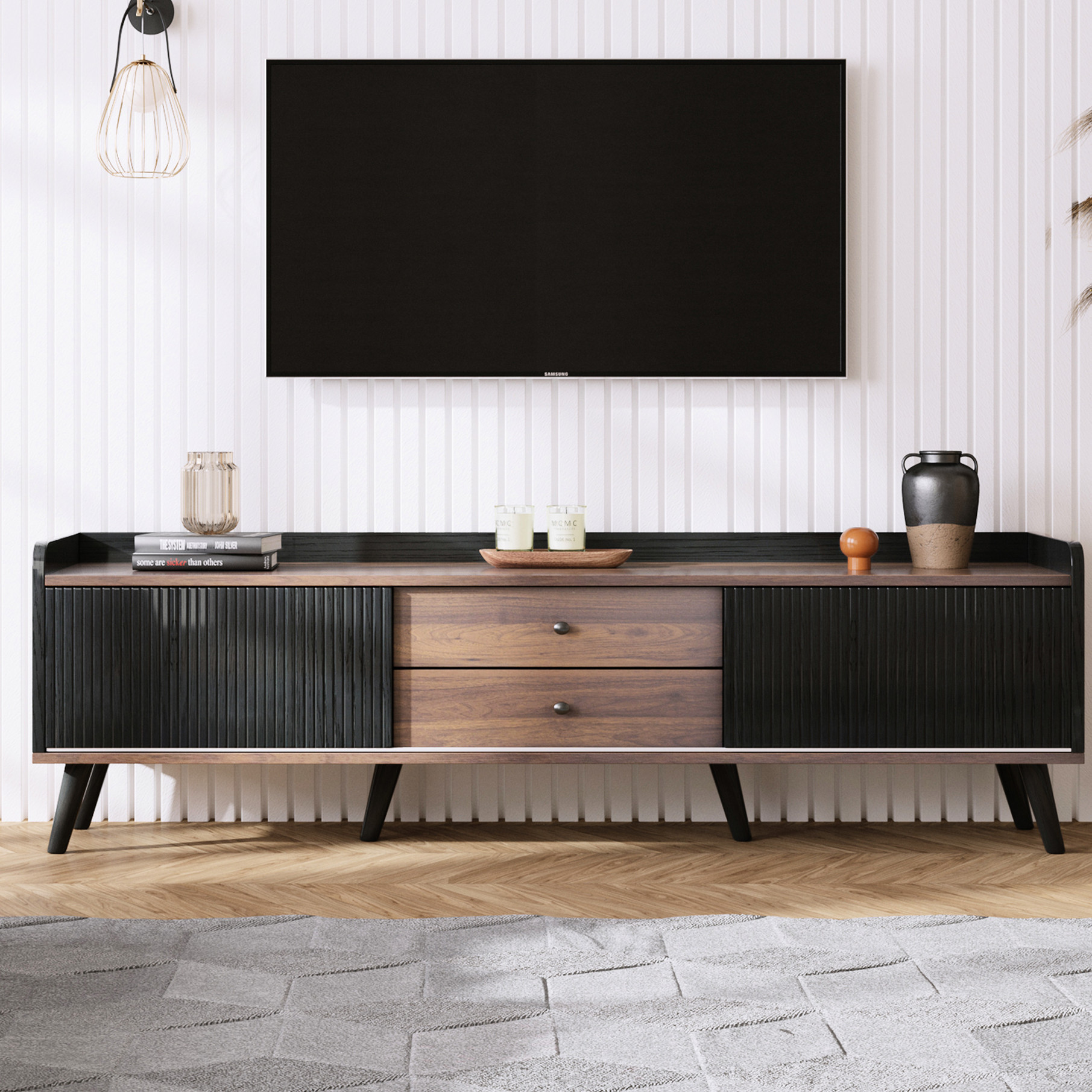63-inch - Push-pull cabinet design - For TVs up to 70 inches ...