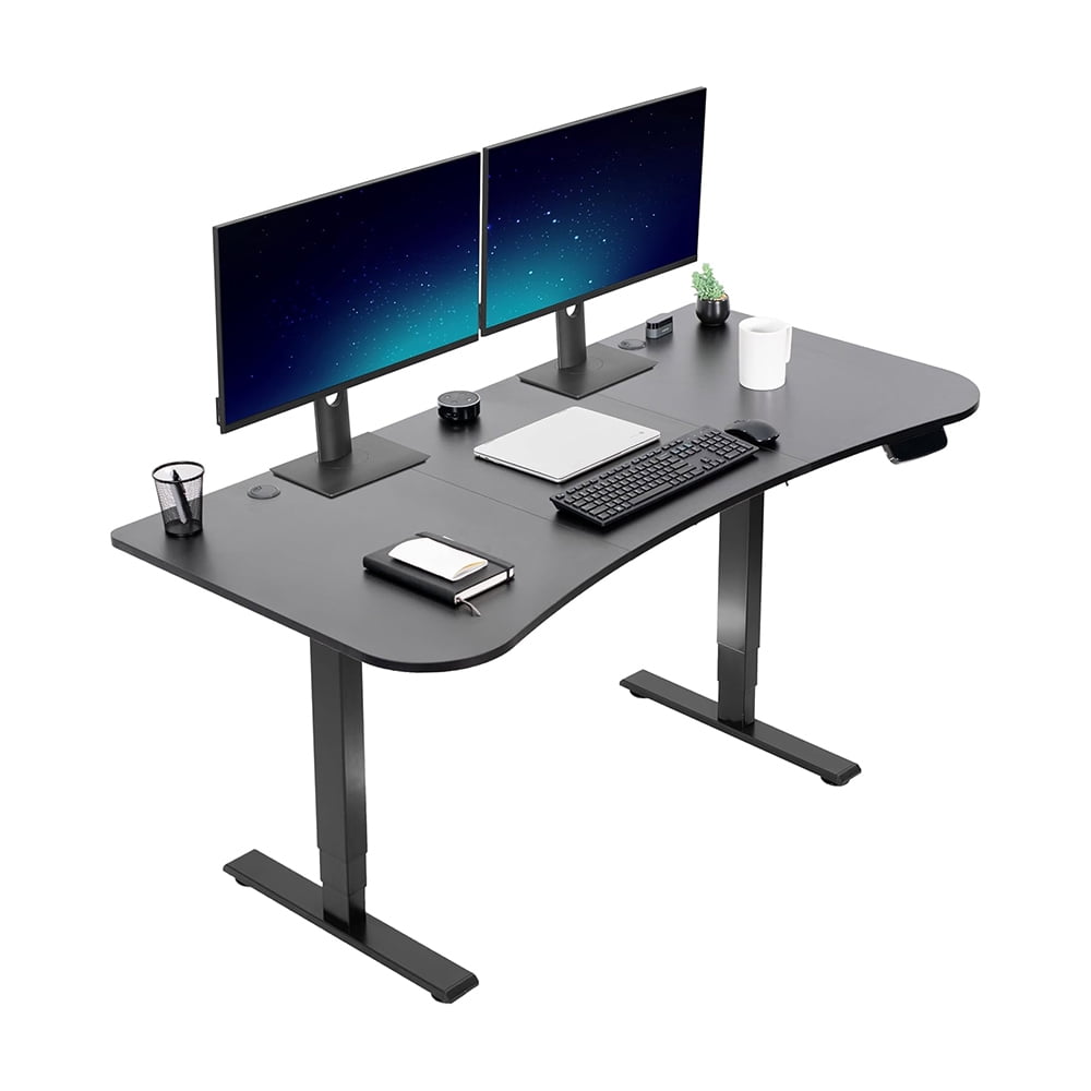 63 x 32 inch 2E Series Electric Memory Stand Up Desk, Height Adjustable ...