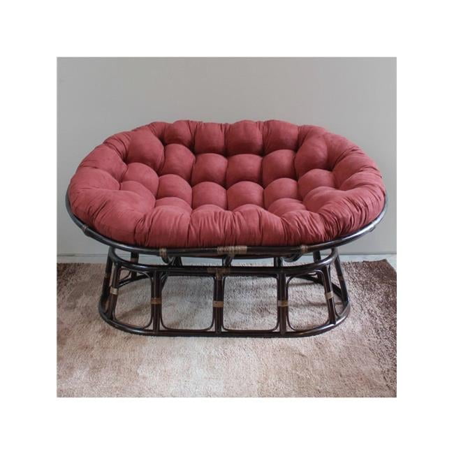 63 x 45 in. Rattan Double Papasan Chair Frame Only, Brown - Walmart.com