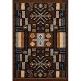 63" x 90" x 0.3" Brown Polypropylene Area Rug - Walmart.com