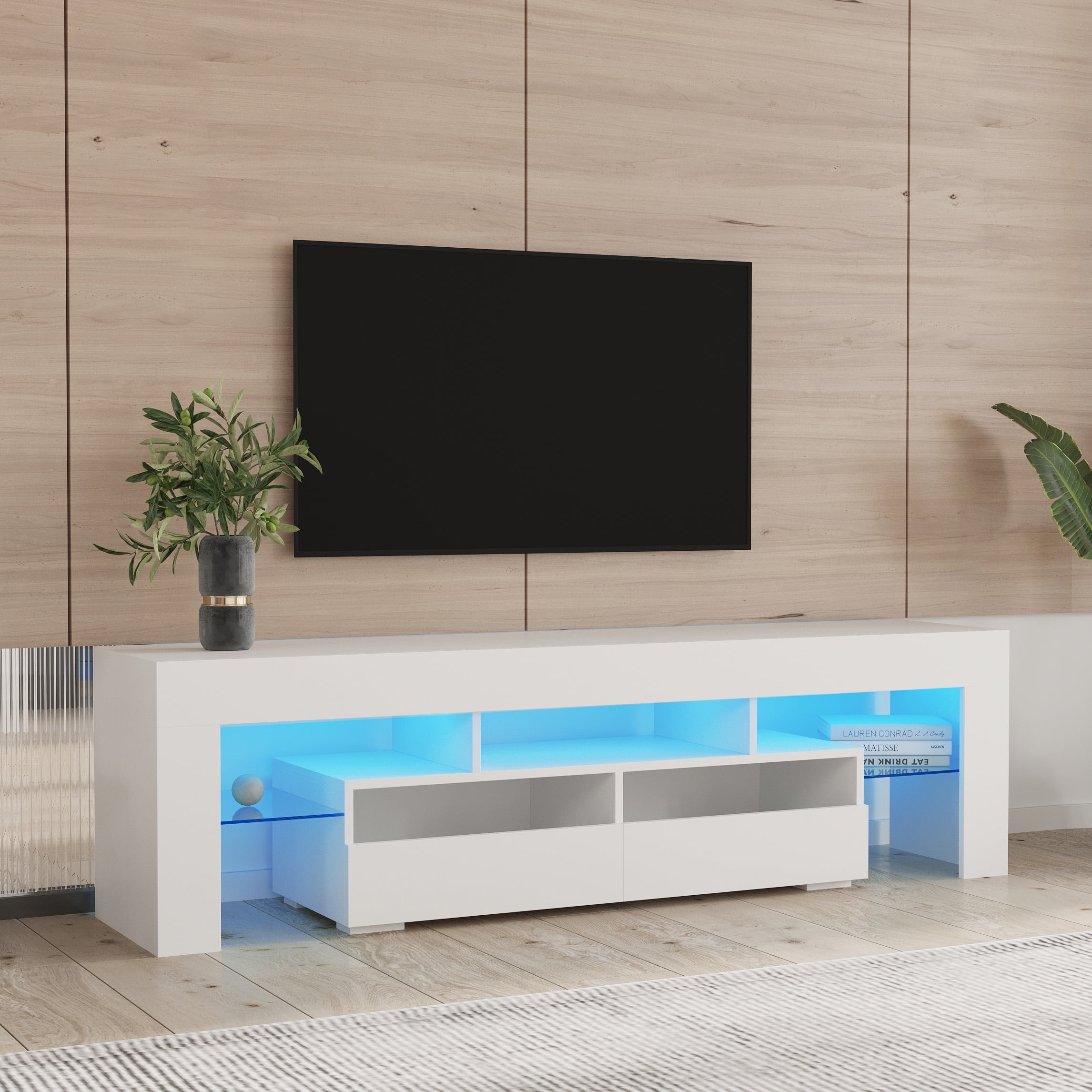 63"x14"x18" Modern TV Stand for TVs up to 75 inch TV Stand Cabinet with ...