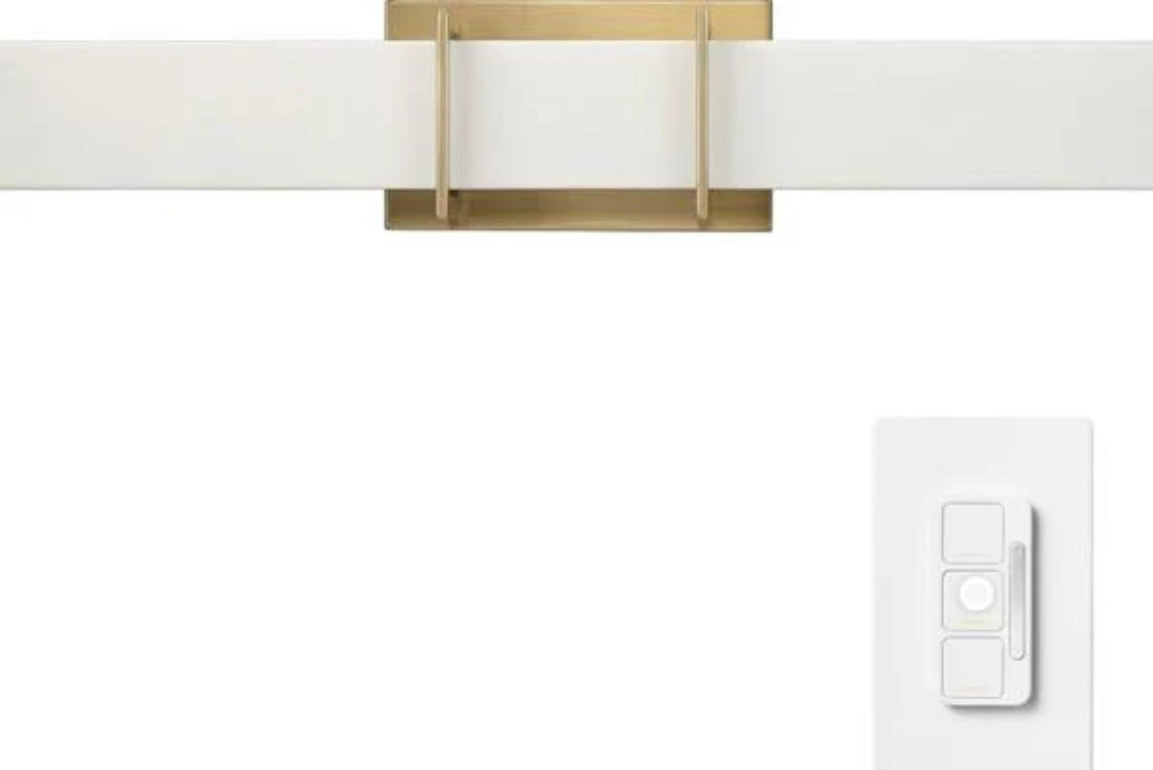 63000042 24" LED Integrated Vanity Light, Matte Brass, 24W, 1500 Lumens ...