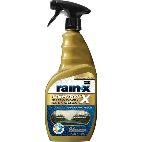 630178 Cerami-X Glass Cleaner + Water Repellent, 16oz - Cleaning ...