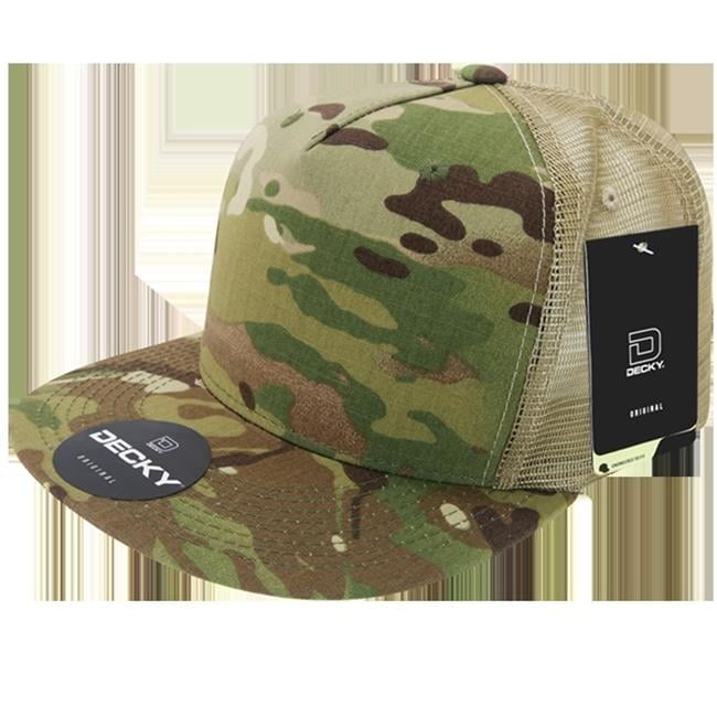 6304-MC-MC-KH 5 Panel Trucker Cap - Multicam & Khaki - Walmart.com