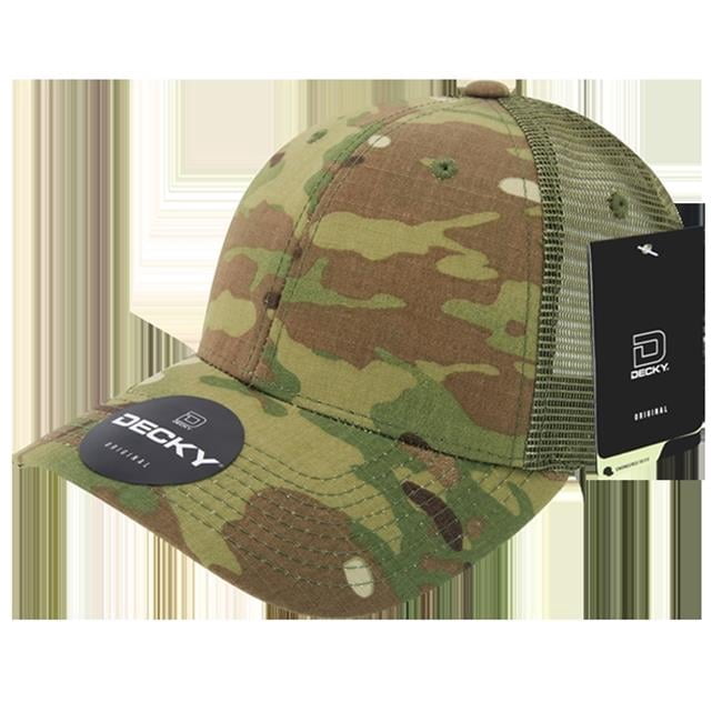 6306-MC-MC-OL Structured Low Crown Trucker Cap - Multicam & Olive ...