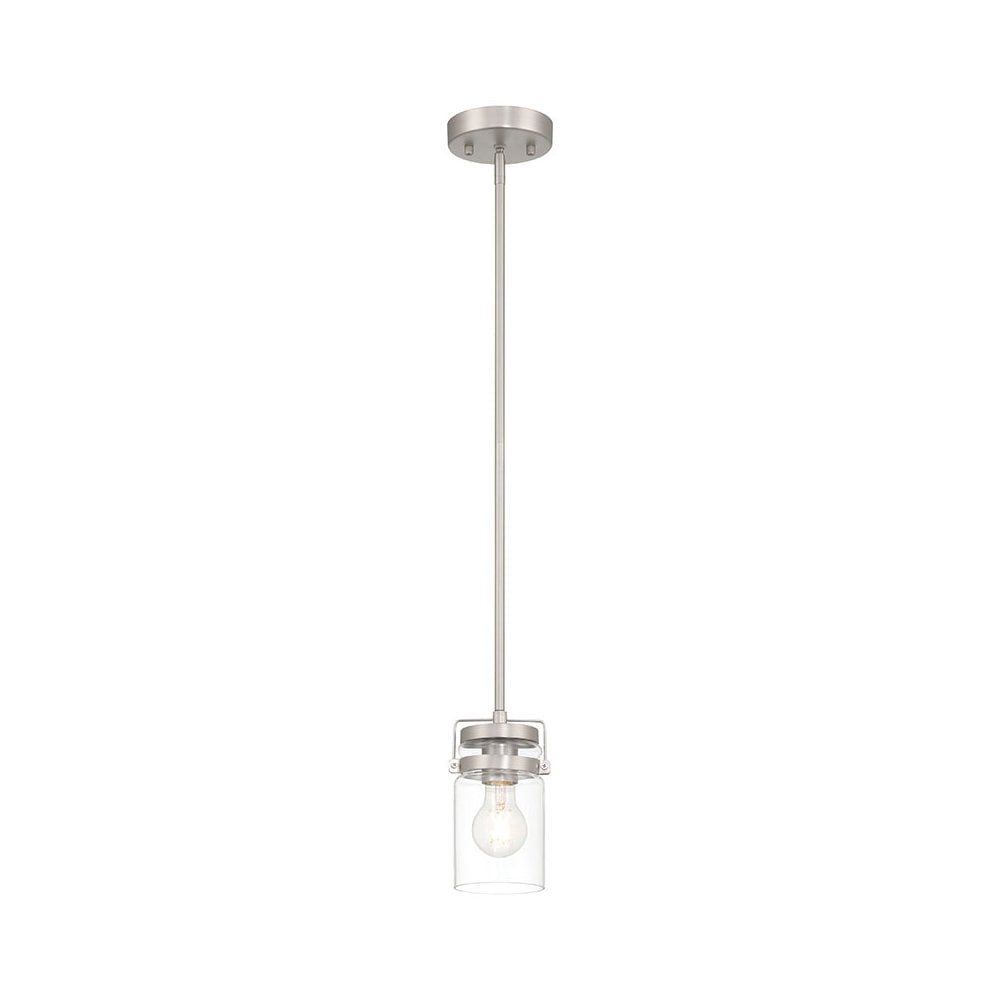 Access Lighting 1 Light Pendant in Brushed Steel Color - Walmart.com