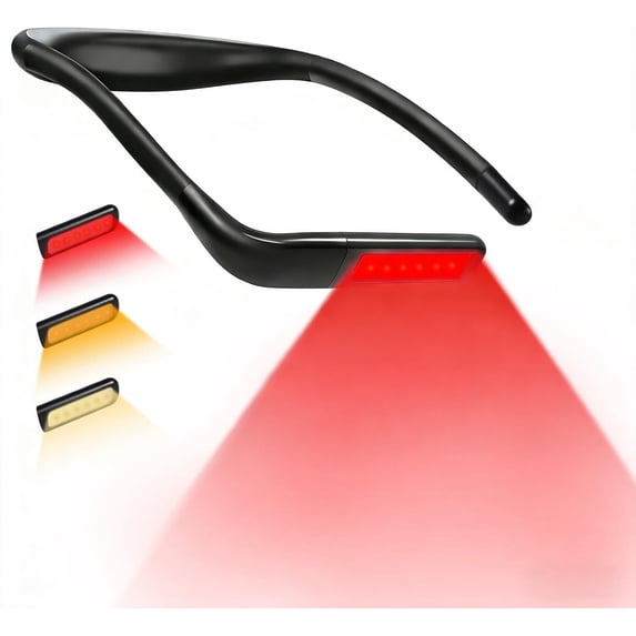 630nm Red Neck Reading Light - Zero Blue Light, Rechargeable Dimmable ...
