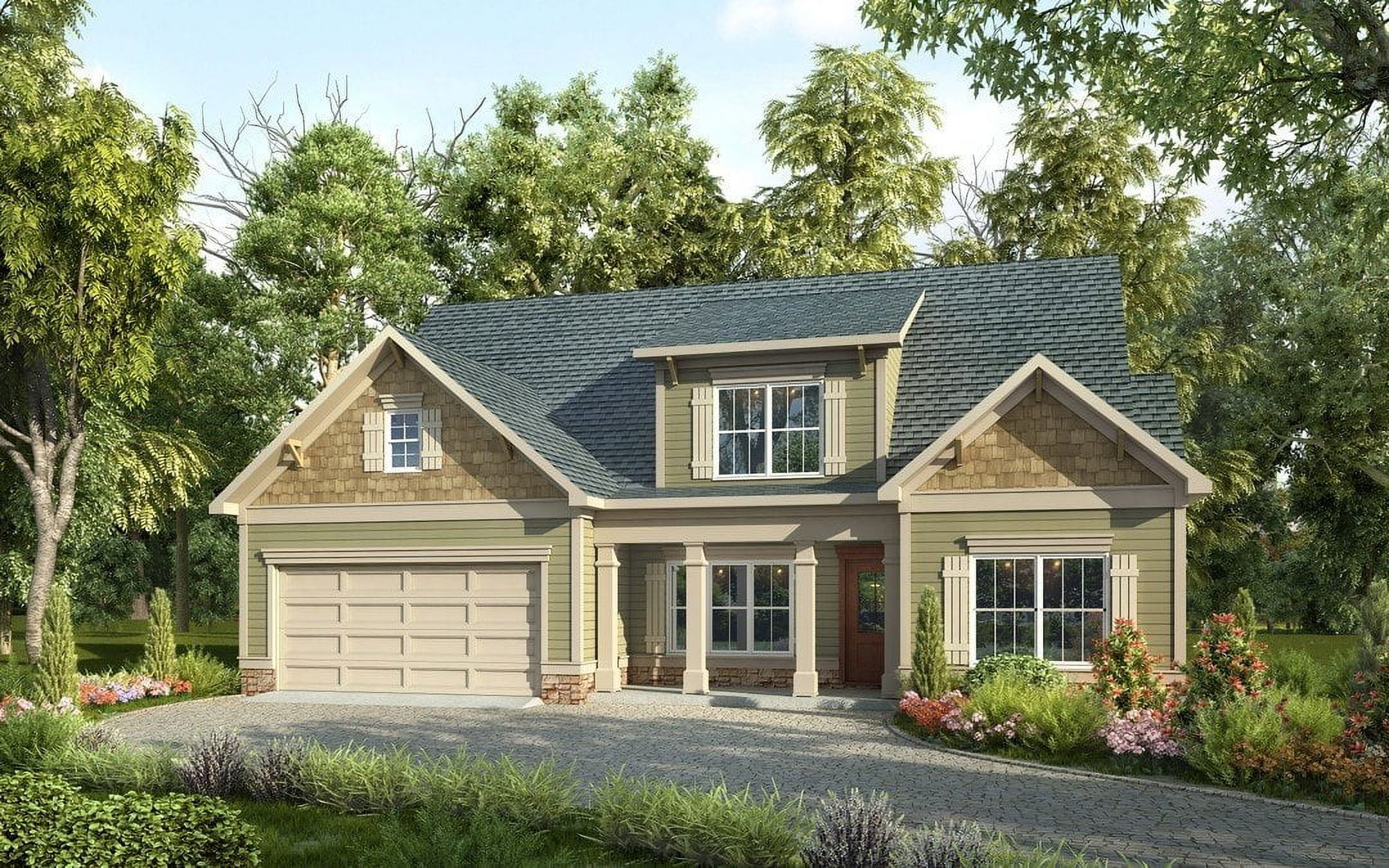 638-2291: Craftsman Traditional 4 Bed, 3 Bath Luxury Home Plan, 2291 Sq ...