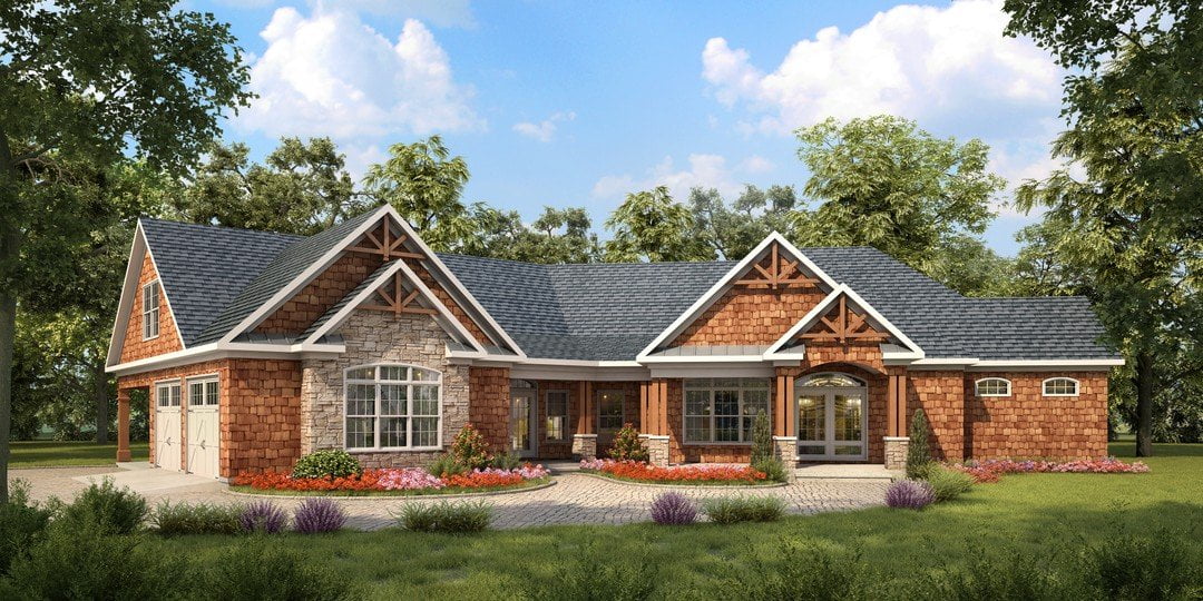 638-2650: Craftsman Traditional 4 Bed, 4 Bath Luxury Home Plan, 3550 Sq ...