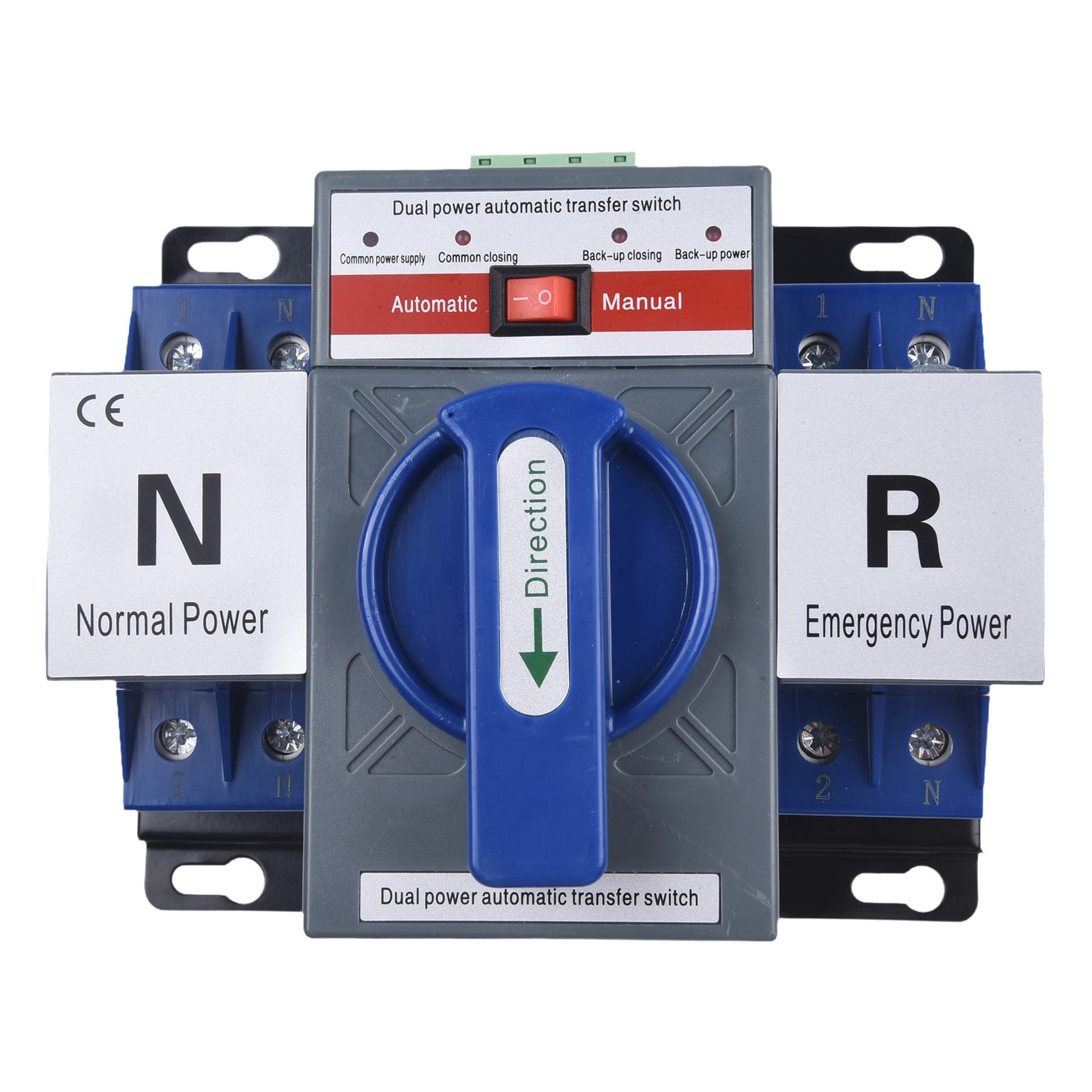 63A 2P Automatic Transfer Switch for Generator Backup Power,Dual Power ...
