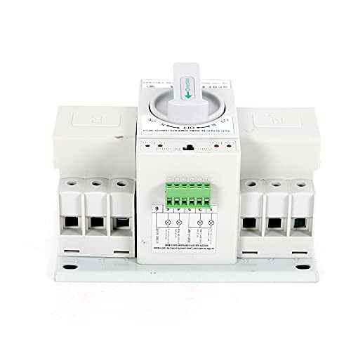 63A 2P Dual Power Automatic Transfer Switch 110V Generator Changeover Switch 50HZ/60HZ - Walmart.com