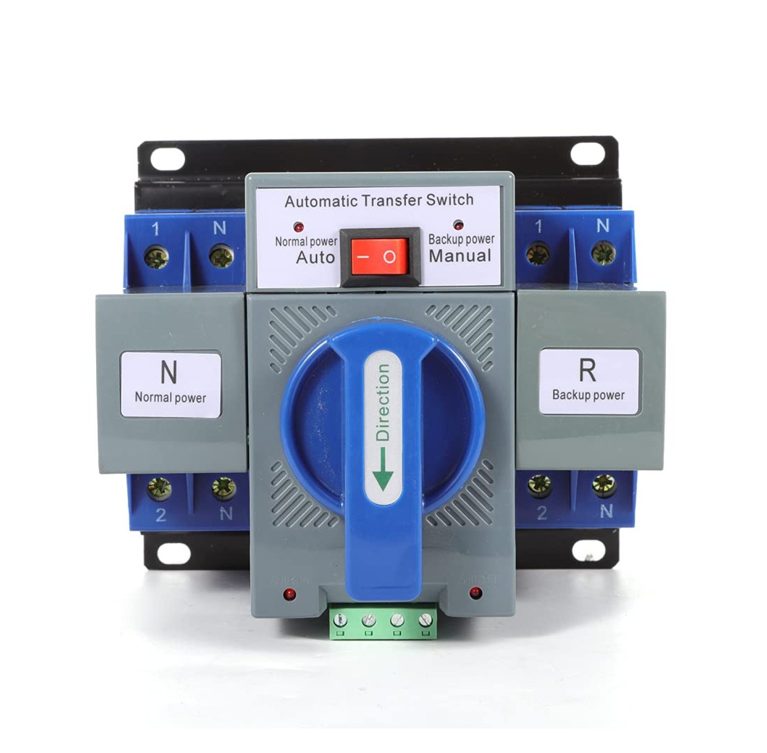 63A 2P Dual Power Automatic Transfer Switch Mini Dual Power Generator Changeover Switch 110V ...