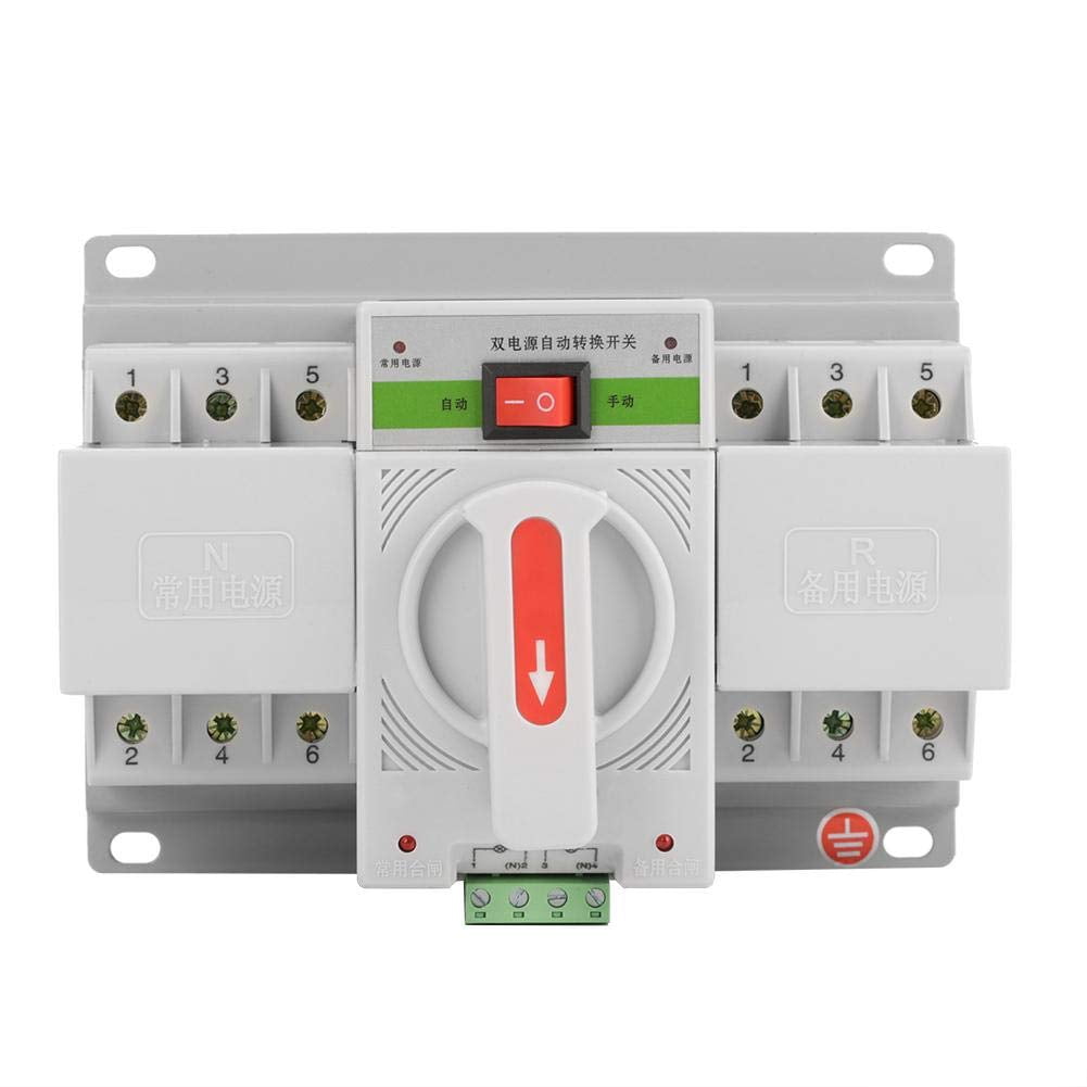 63A 3P 220V Power Automatic Transfer Switch Circuit Breaker Generator ...