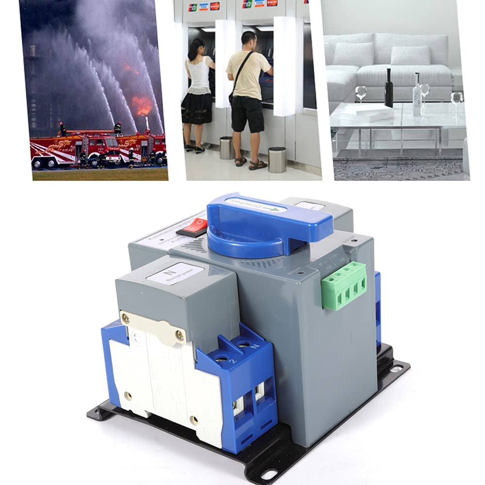 63A ATS Dual Power Automatic Transfer Switch for Generator Changeover ...