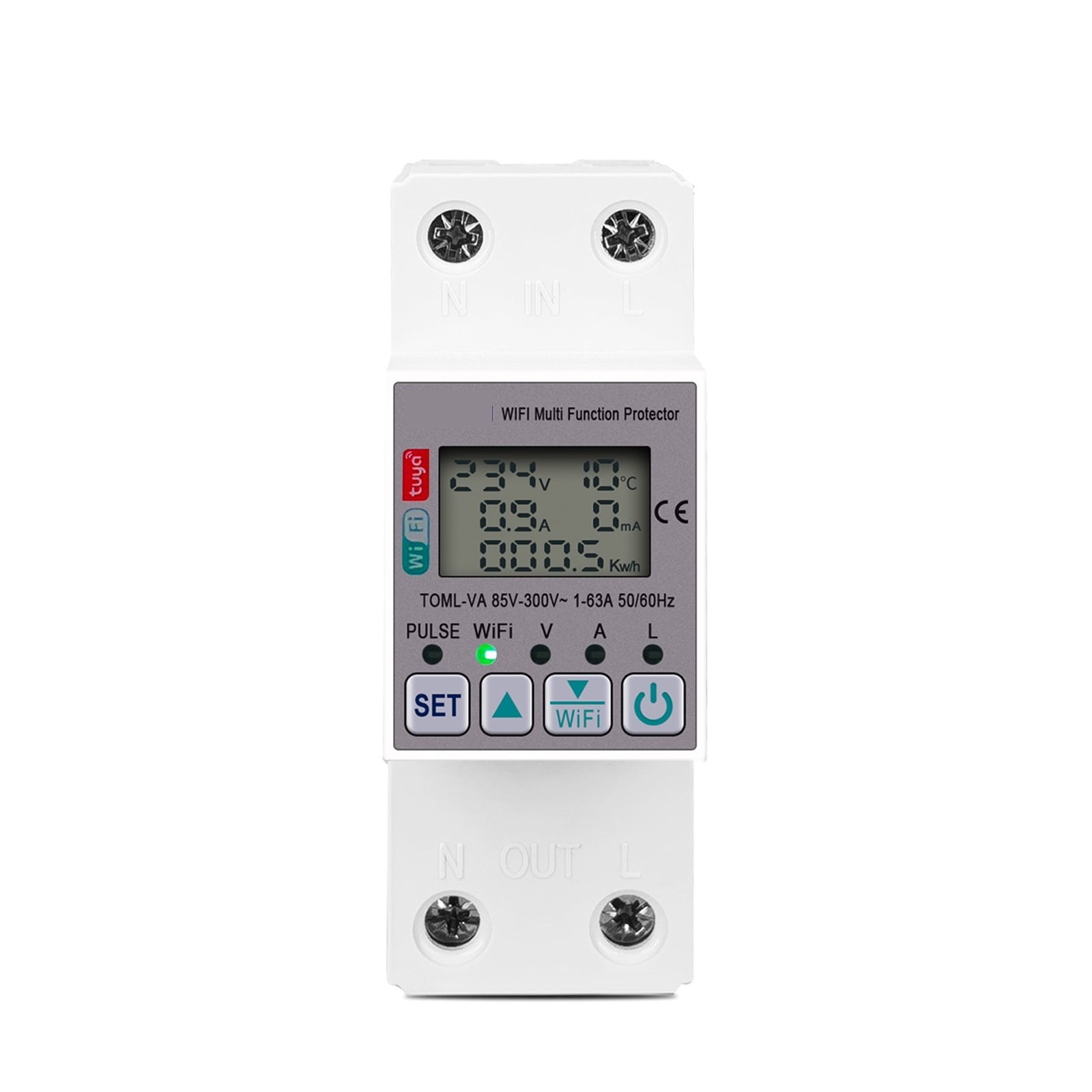 63A Energy Meter Kwh Metering Switch Timer With Voltage Current And ...