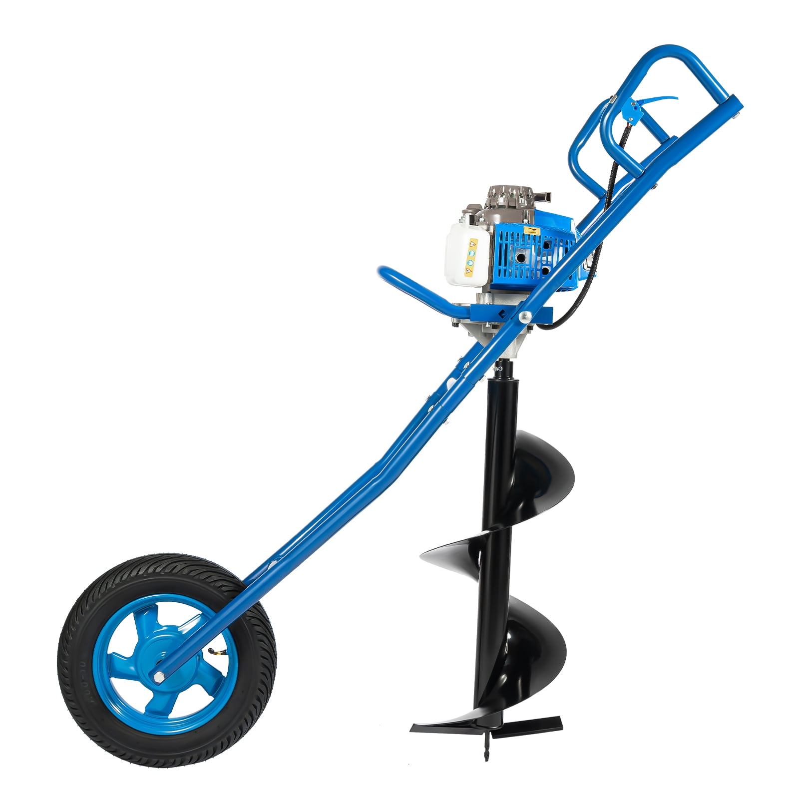 63CC 2 Stroke Post Hole Digger 3HP Gas Powered Earth Auger Borer Ground ...