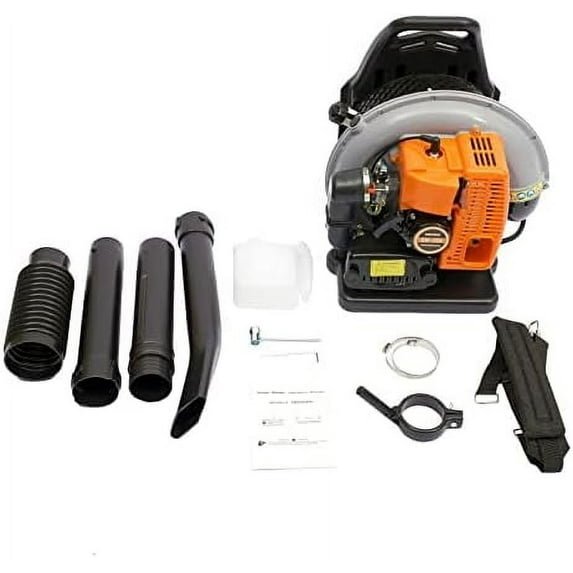 63CC Gas Backpack Leaf Blower, 2-Stroke Gas Powered Leaf Blower ...