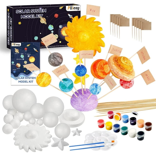 63PCS Solar System Foam Ball Kit Includes Color Pigments, Palette ...